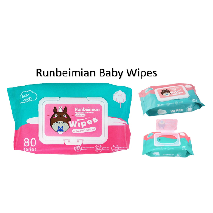 Runbeimian Baby Wipes (80pcs) | Shopee Malaysia