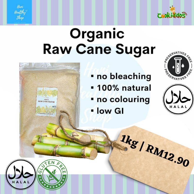 Organic Raw Cane Sugar | Gula Tebu Organik Gula Sihat | Shopee Malaysia