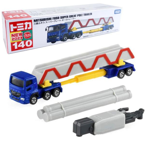 Tomica 23 Series NO.140 MITSUBISHI FUSO GREAT GREAT POLE TRAILER ...