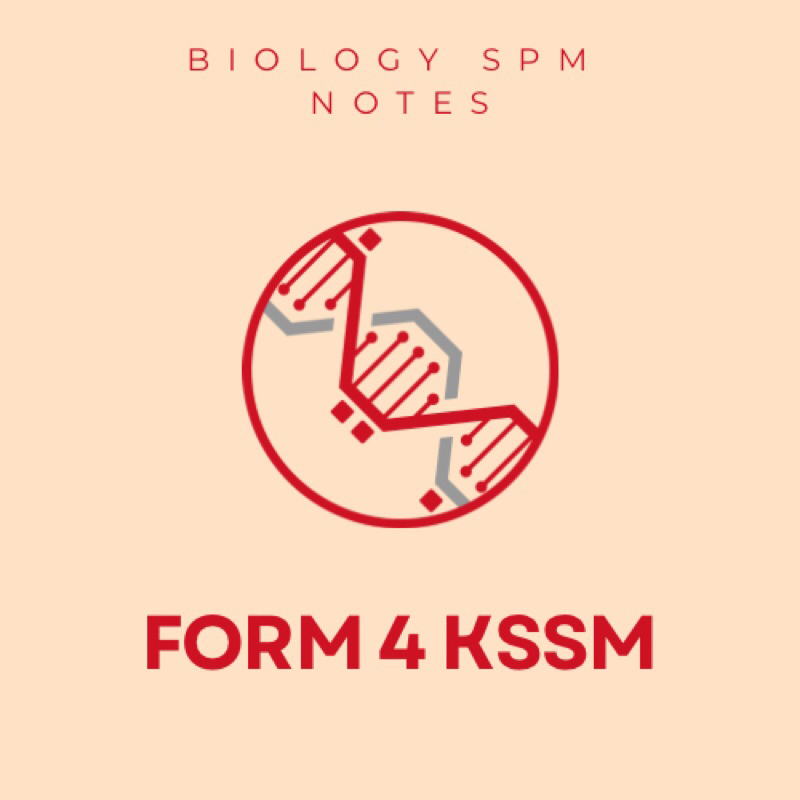 BIOLOGY FORM 4 SPM KSSM NOTES | Shopee Malaysia