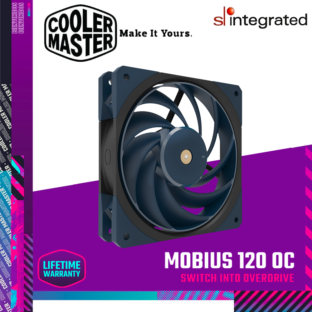 Cooler Master Mobius 120 OC High Performance PC Case Fan | Shopee Malaysia