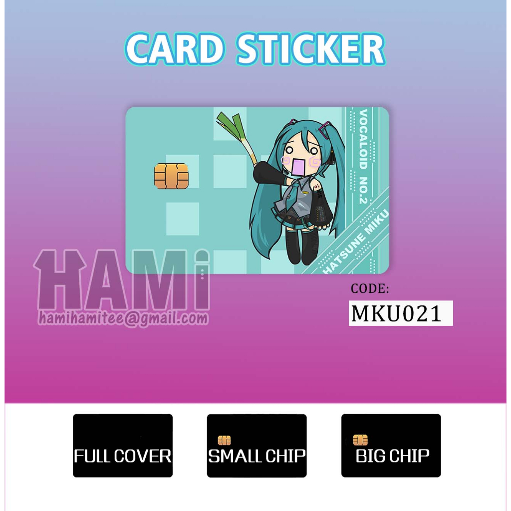 HATSUNE MIKU (VER 02) CARD STICKER - CV01 MIKU TNG STICKER - MIKU ...