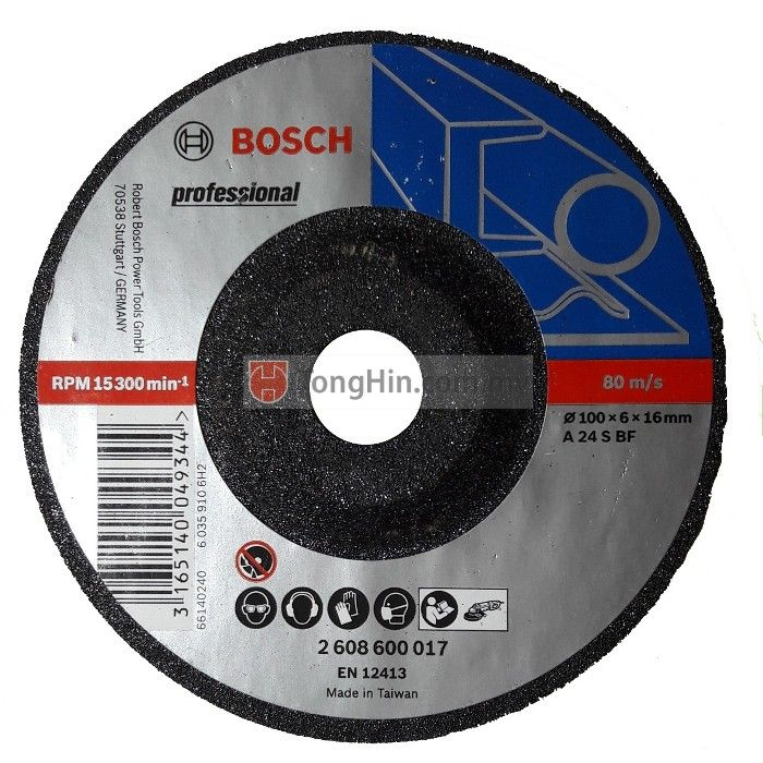 BOSCH 2608600017 4 Inch Mild Steel Grinding Disc Cakera Pengisaran ...