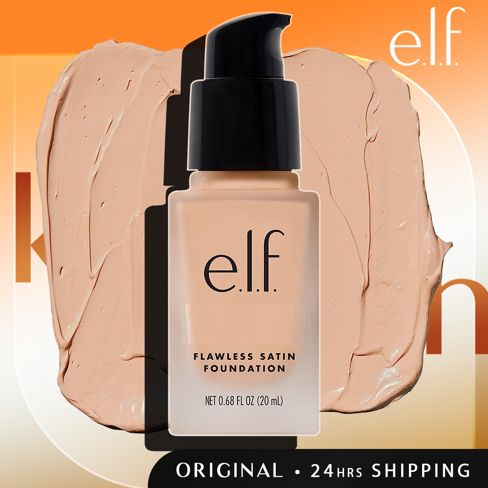 ELF Flawless Finish Foundation, Lightweight & Medium Coverage, Semi ...