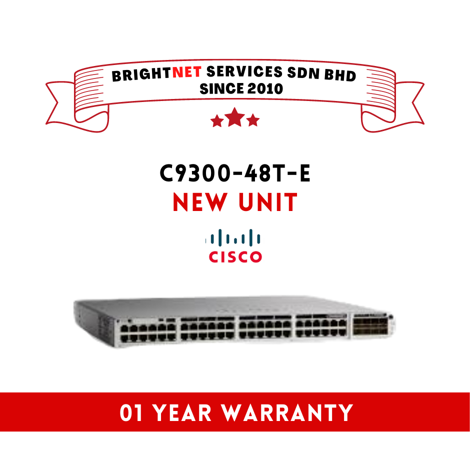 [NEW UNIT] Cisco C9300-48T-E - Cisco Catalyst 9300 48-port data only ...