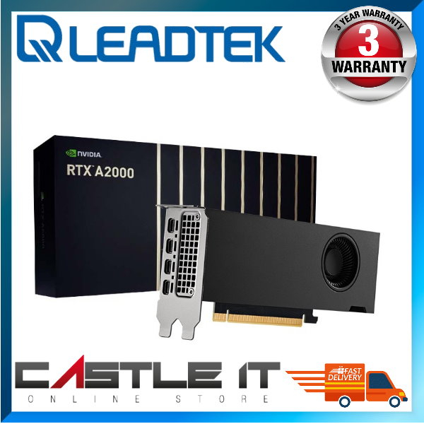 Leadtek Professional Quadro NVIDIA RTX A2000 12GB GDDR6 ECC 192Bit ...