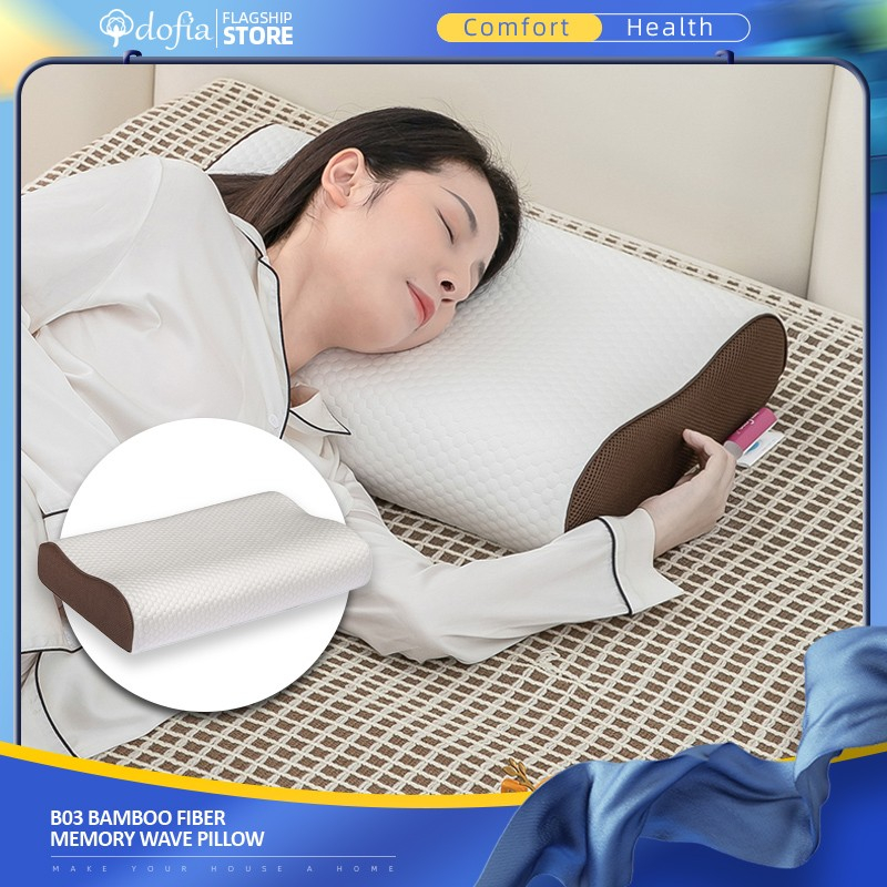 Dofia Bamboo fiber pillow, zero pressure memory foam , moisture ...