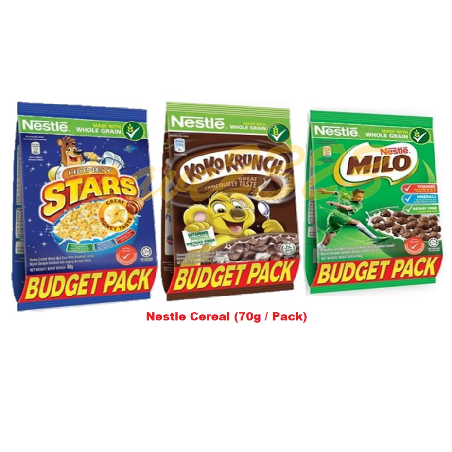 Nestle Cereal Budget Pack (70g) - Koko Krunch / Honey Star / Milo ...