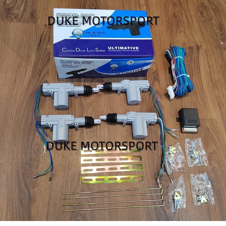 Full Set Car Central Locking Set 4 Door Center Door Lock Gun & Relay ...