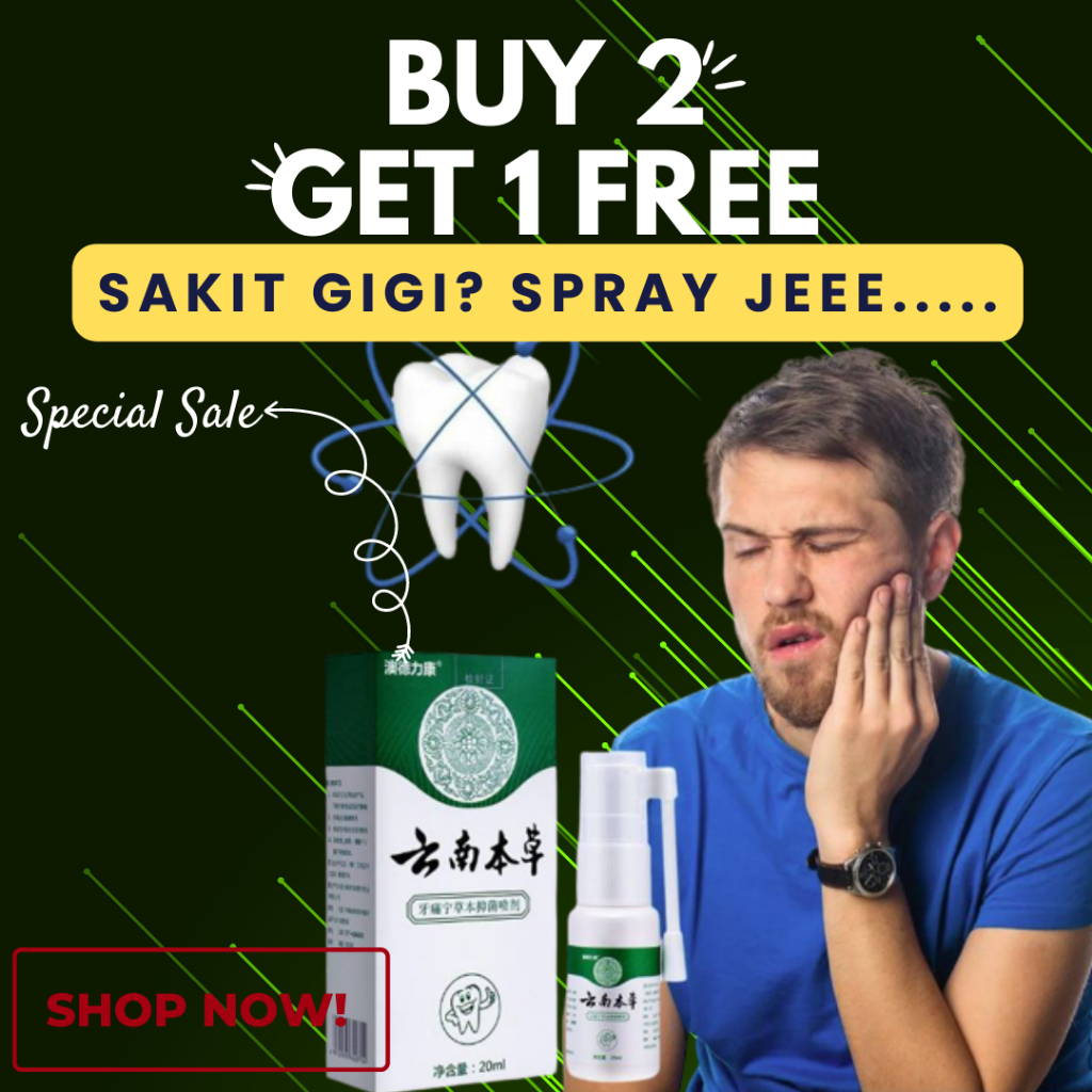 Ubat Sakit Gigi Gusi Berlubang Tooth Pain Relief Treatment Oral Care ...