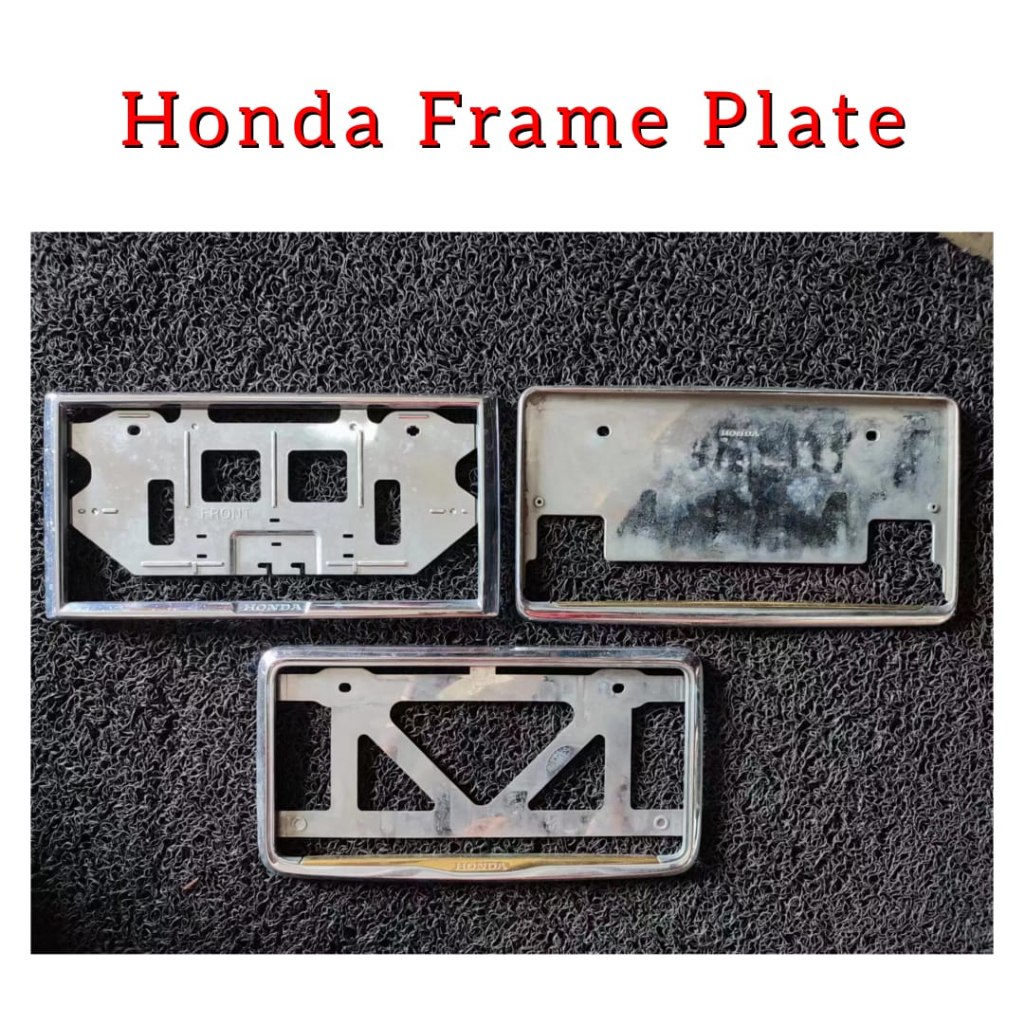 Honda Frame Plate ( Chrome / Gold ) / Car Number Plat / Papan Nombor ...