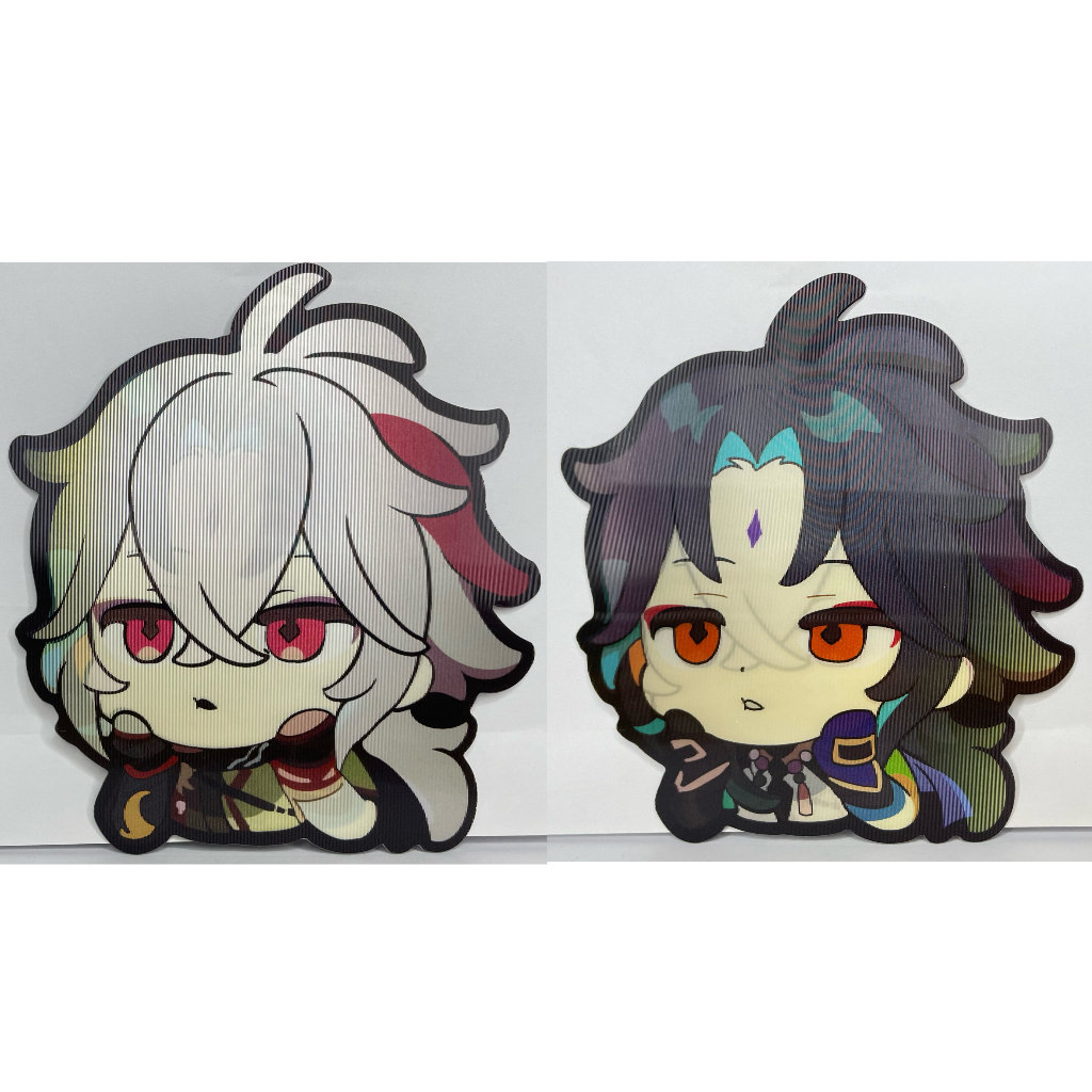 Genshin Impact 3D Motion Stickers Adhesive Xiao and Kazuha Stickers ...