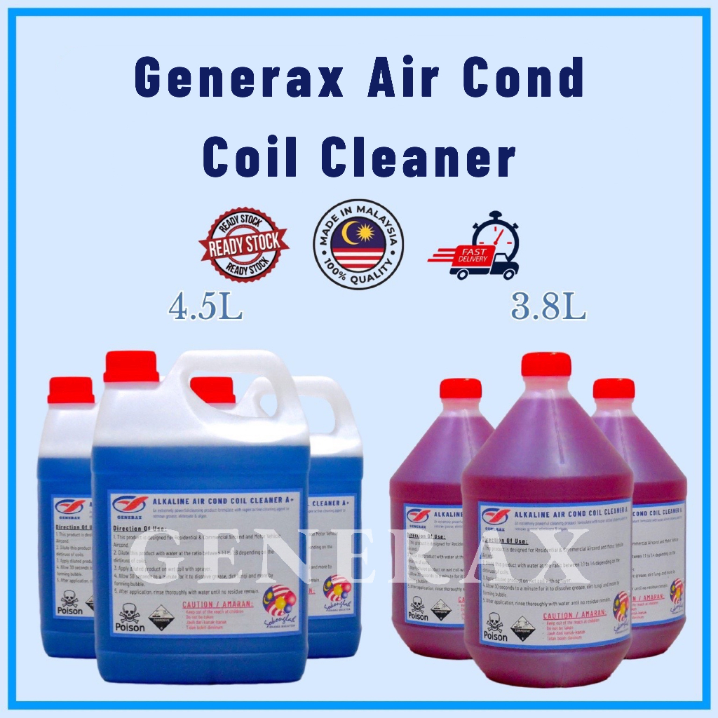 Generax Air Cond Chemical Alkaline Air Cond Coil Cleaner (3.8 L/4.5L ...