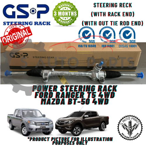 FORD RANGER T5 4WD / MAZDA BT-50 4WD POWER STEERING GEAR RACK -BRAND ...