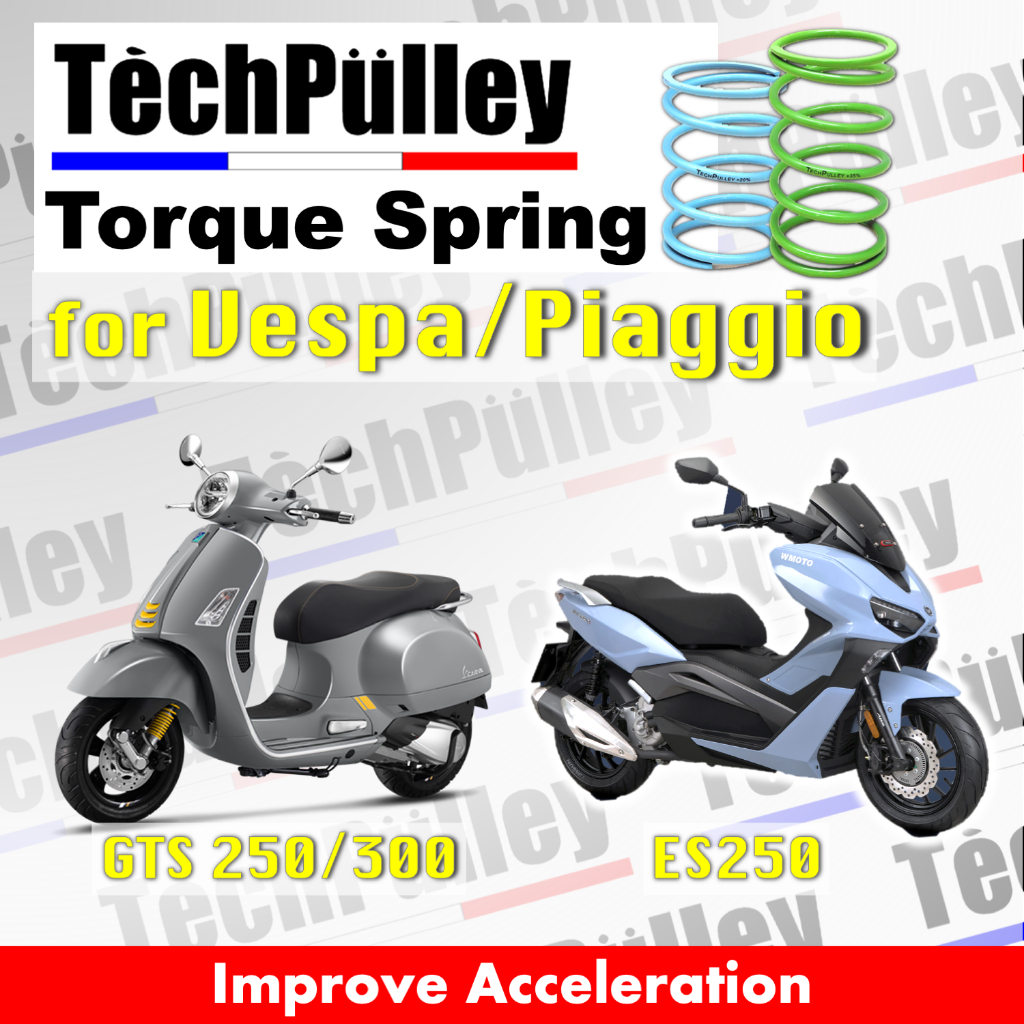TechPulley Torque Contra Spring for Vespa Piaggio GTS 125 150 250 300 ...