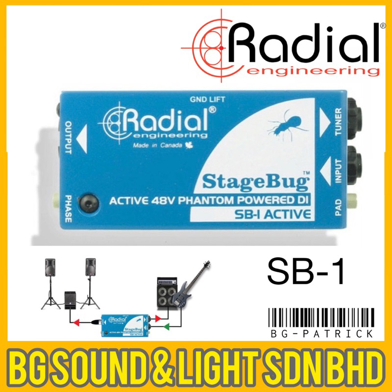 RADIAL SB-1 Active Direct Box / SB1 / SB 1 | Shopee Malaysia
