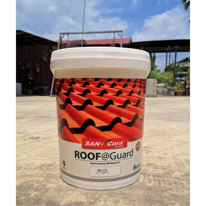 5L SANCORA ROOF GUARD 🌟 CAT BUMBUNG / CAT ATAP /ROOF PAINT (WATERPROOF ...