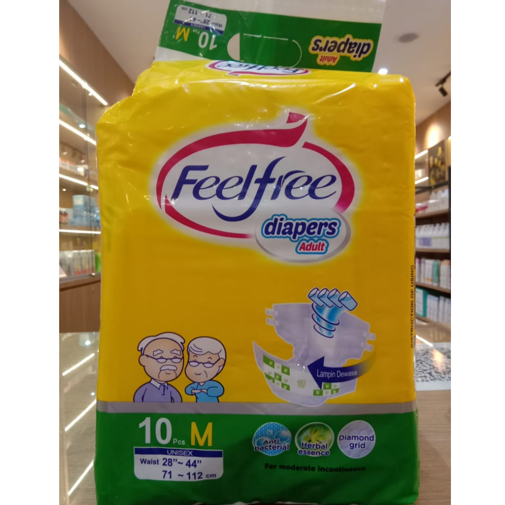 FEEL FREE DIAPERS ADULT S-M (SIZE 10 PIECES) | Shopee Malaysia