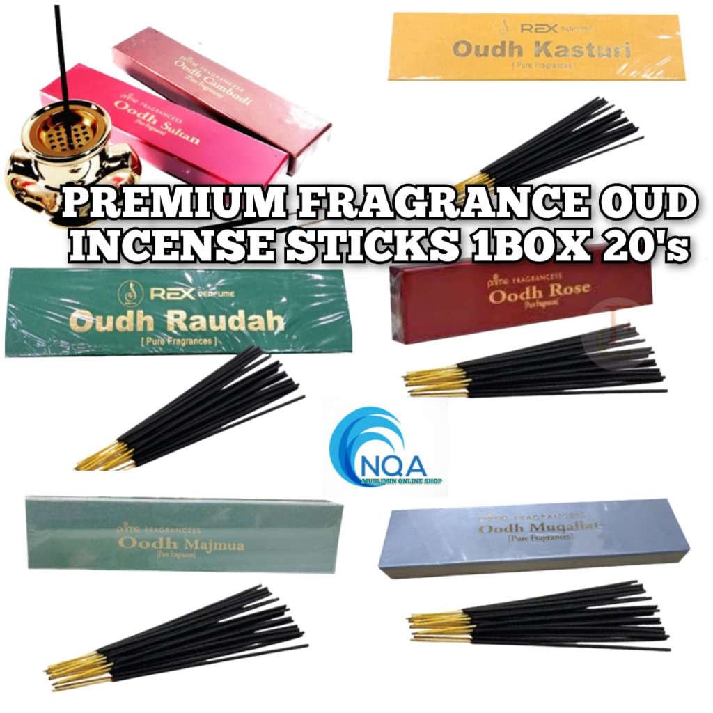 PRIME FRAGRANCE INCENSE STICKS OUD MOD, OUD KASTURI, OUD RAUDAH 18'STICK 50G (1BOX) | Shopee ...