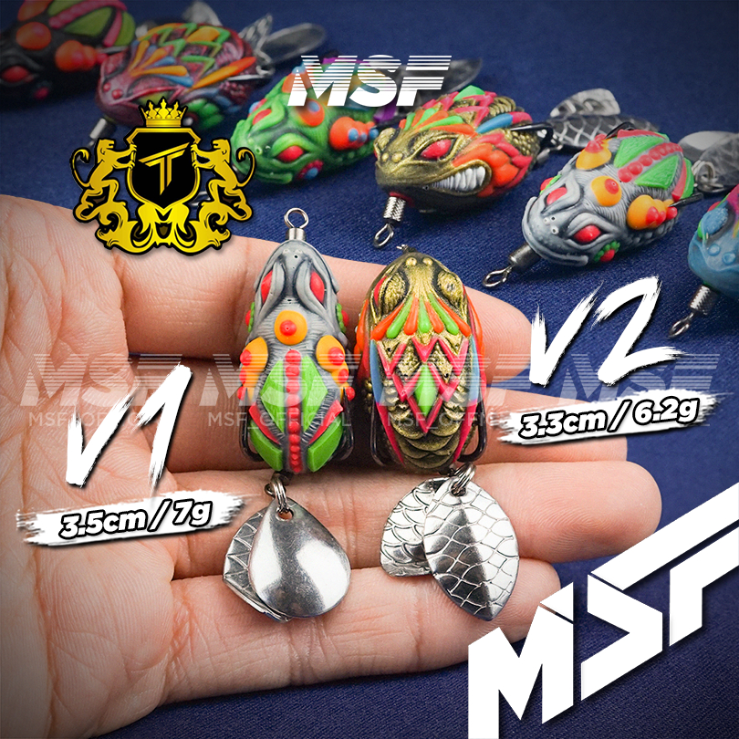 [MSF] Tukta V1 & V2 Soft Frog | 3.5cm 3.3cm | Gewang Umpan Tiruan Katak ...