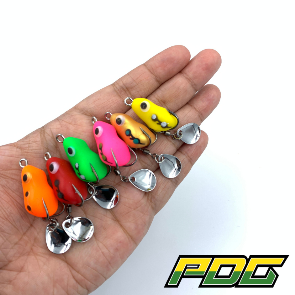 PDG Soft Frog 2.5cm 3.2g Casting Haruan Lure Umpan Soft Plastic Lure ...
