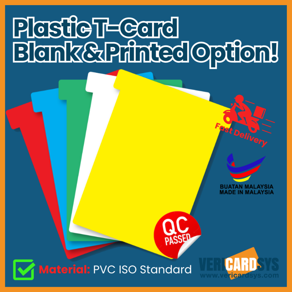 [RM3.50/pc] Plastic T-Card/ T-Card System Record/ PVC T-Card ...