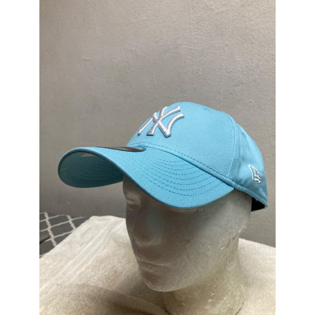 New Era 9Forty NY Yankees Sky Blue Cap White Logo | Shopee Malaysia