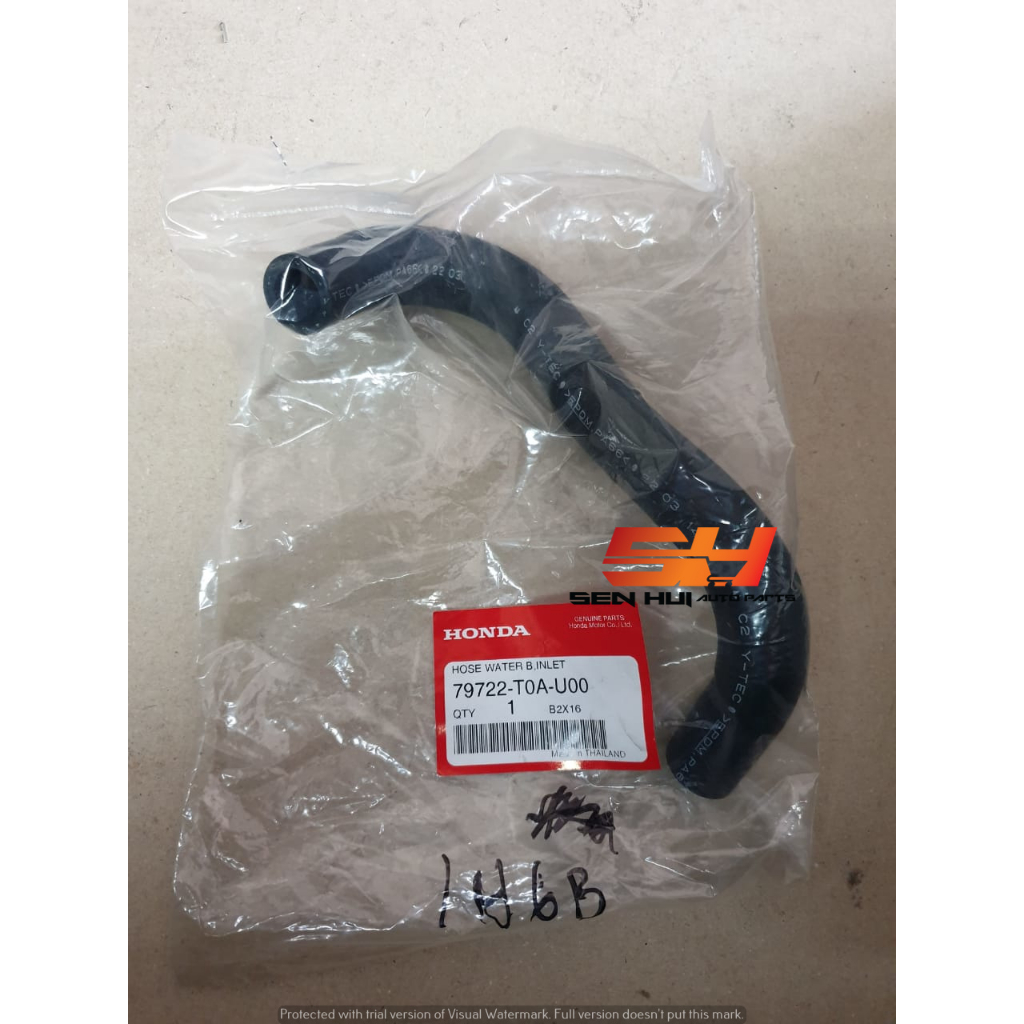Honda CRV 79722-T0A-U00 WATER HOSE inlet a/c x housing thermostat ...