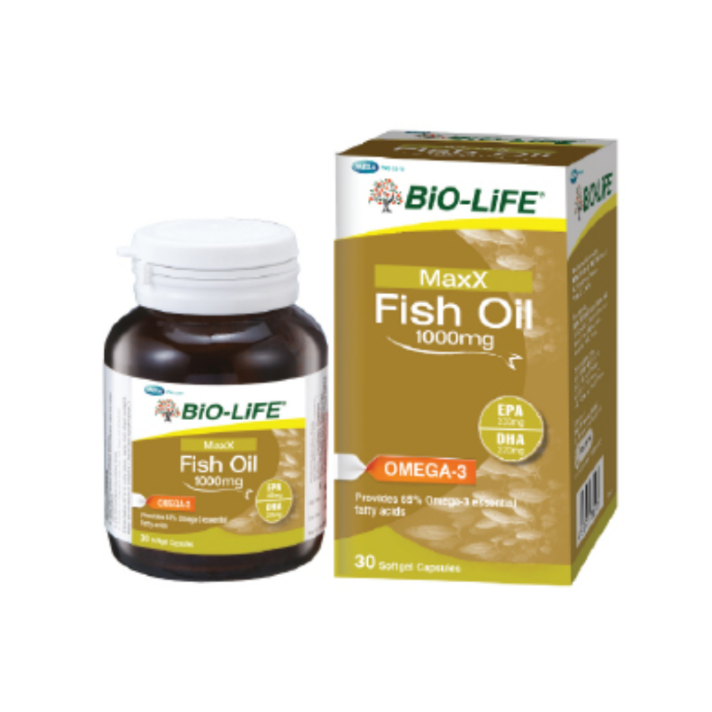 BIOLIFE MAXX FISH OIL DOUBLE STRENGTH EPA & DHA CAPSULES 30'S | Shopee ...