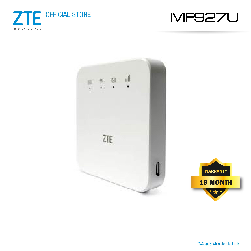 ZTE PORTABLE 4G LTE MIFI MODEM MF927U | Support 4G | Support WiFI | Up ...