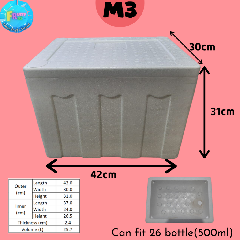 [M3 Box] Foam Polystyrene Polyfoam Styrofoam Ice Cooler Star Box ...