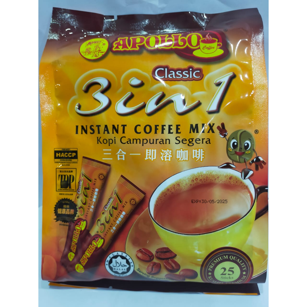 APOLLO INSTANT COFFEE MIX ( 25 SACHET) | Shopee Malaysia