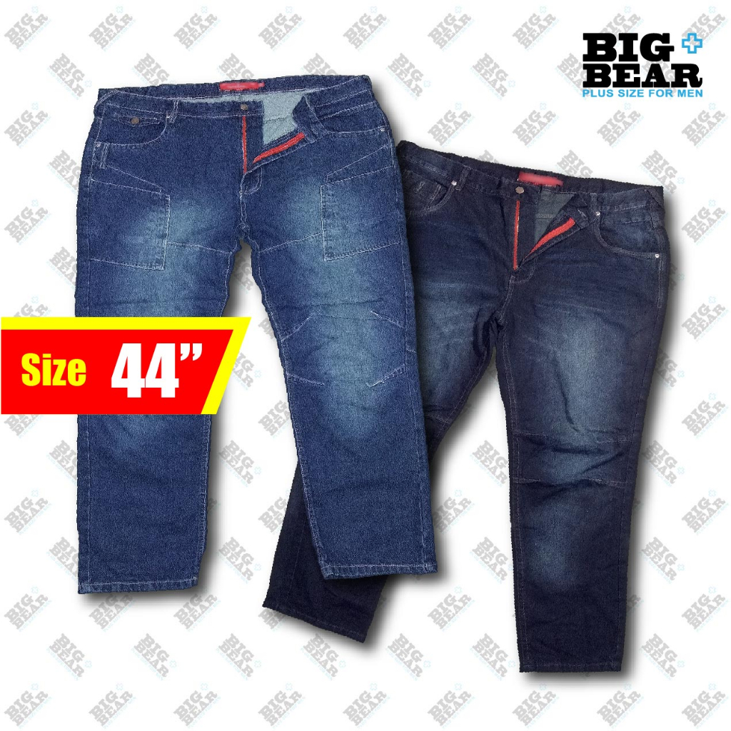 🇲🇾 Waist 44 Inches Plus Size Jeans Seluar Jeans Besar Big Size Jeans ...