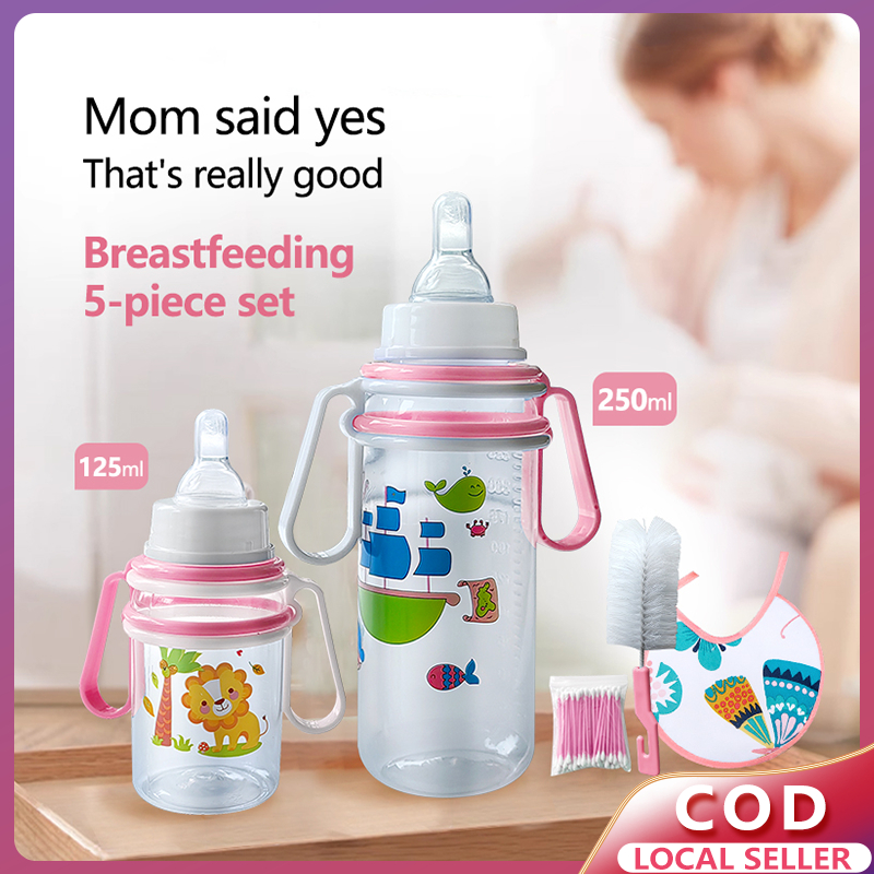 125ML/250ML Set Botol Susu Baby Newborn Milk Feeding Bottle Botol Susu ...