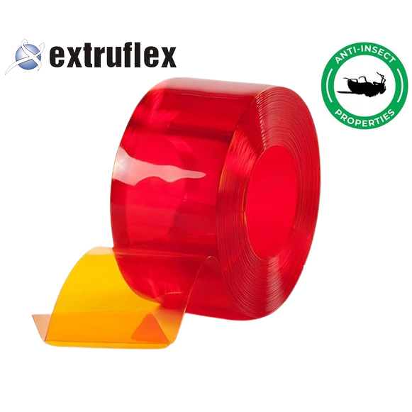 Anti Insect PVC Strip Curtain Extruflex REF423 Tinted Orange | Shopee ...