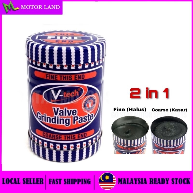 V-tech 2 in 1 Valve Grinding Paste 100g ( Fine & Coarse ) ( Halus ...