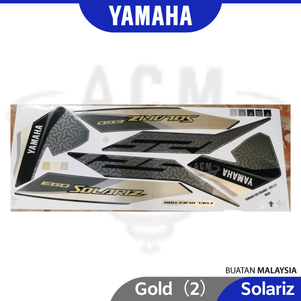 YAMAHA EGO Solariz Sticker Body Cover Set Coverset Strike Stripe ...