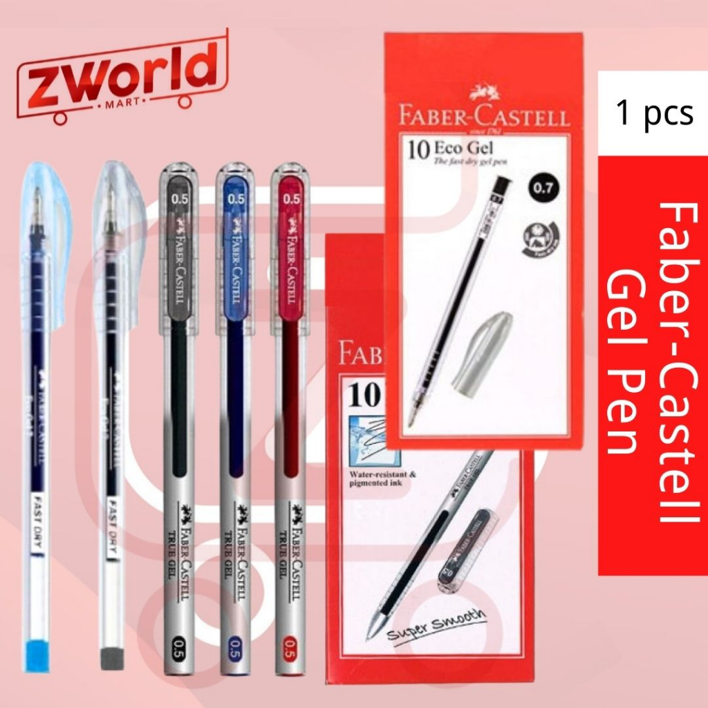 FABER CASTELL TRUE GEL PEN 0.5/0.7 & Eco Gel Pen 0.5/0.7MM For 1pcs | Shopee Malaysia