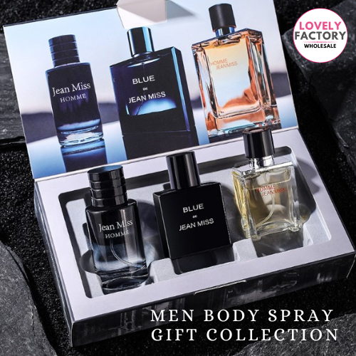 30ml x 3 Men Gift Set Collection Perfume Body Spray Cologne Fragrance ...