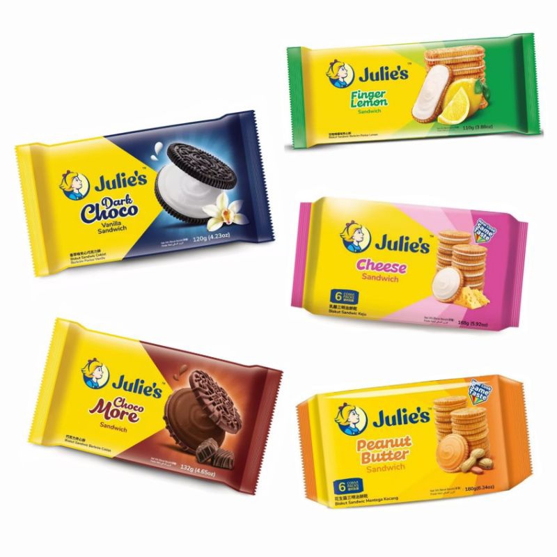 Julie's Sandwich Biscuit ( Dark Choco / Choco More / Finger Lemon ...