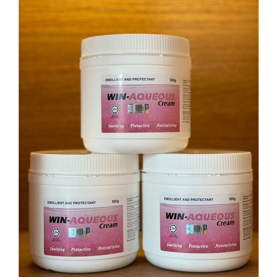 WIN-AQUEOUS CREAM 500G used to treat and protect skin problem | Shopee ...