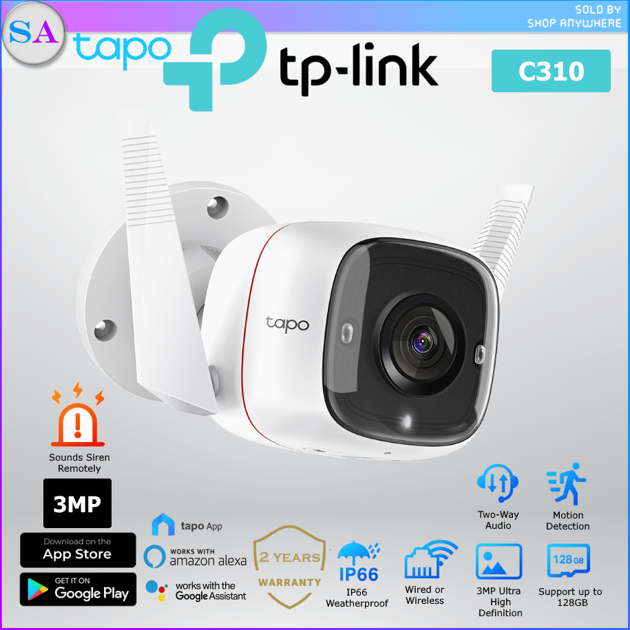 TP-Link Tapo C310 3MP Ultra Resolution Outdoor Security IP66 ...