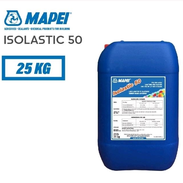[TILE ADHESIVE ENHANCER] MAPEI ISOLASTIC 50 (25KG) LATEX ADDITIVE FOR ...