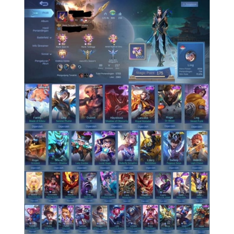 ACC MLBB !!! (ACC JACKPOT MURAH !!) | Shopee Malaysia