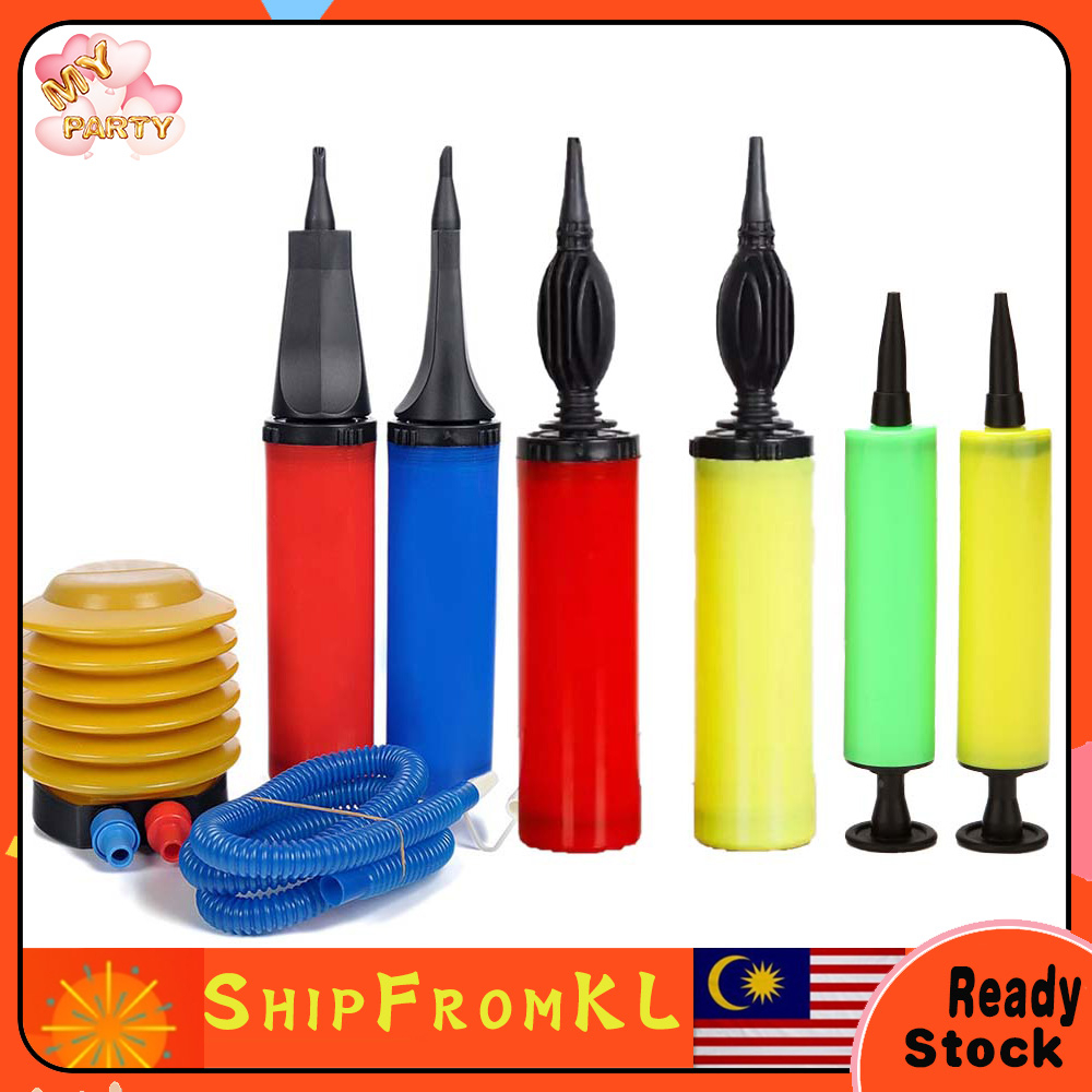 HAND PUMP Party Birthday Balloon Ball Inflator Tools Air Portable ...