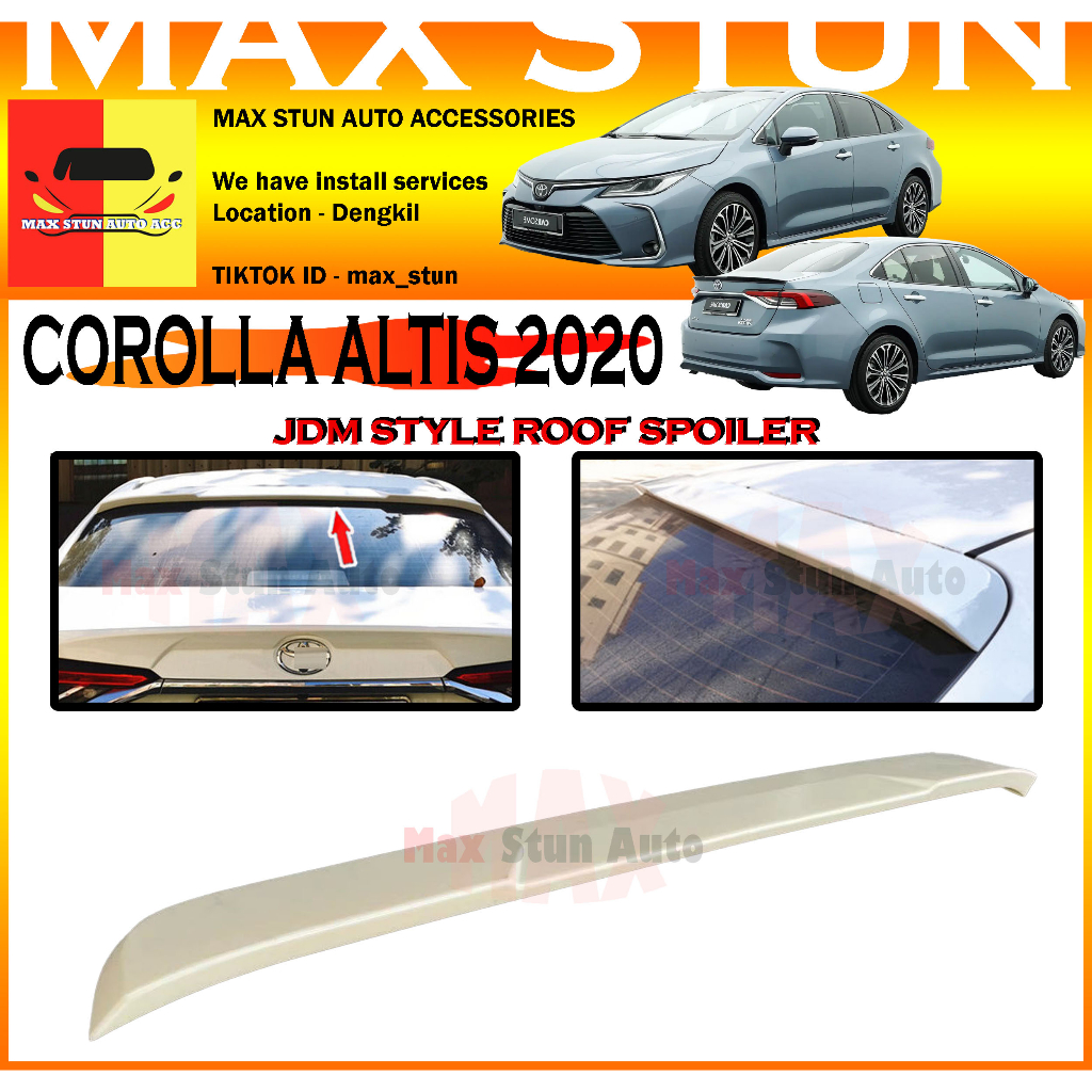 TOYOTA COROLLA ALTIS LEVIN 2019+ JDM SPORT STYLE ROOF WING SPOILER ...