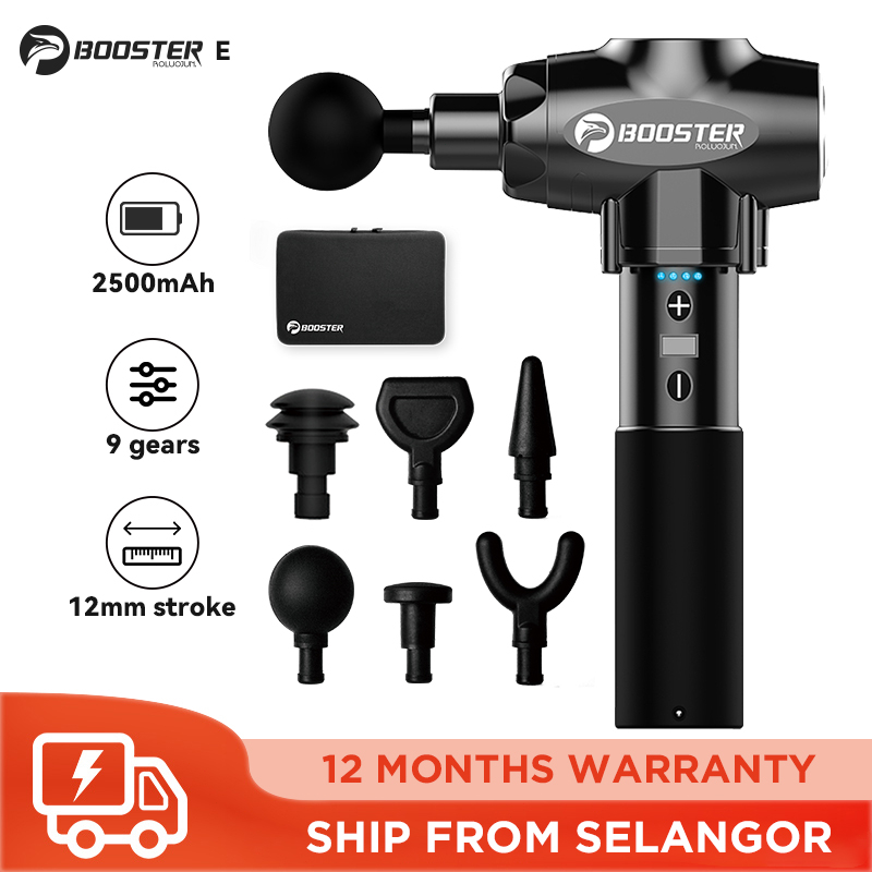 Booster E Massage Gun Deep Tissue Percussion Massager 2500mah Full Body Muscle Relaxing 筋膜枪 9