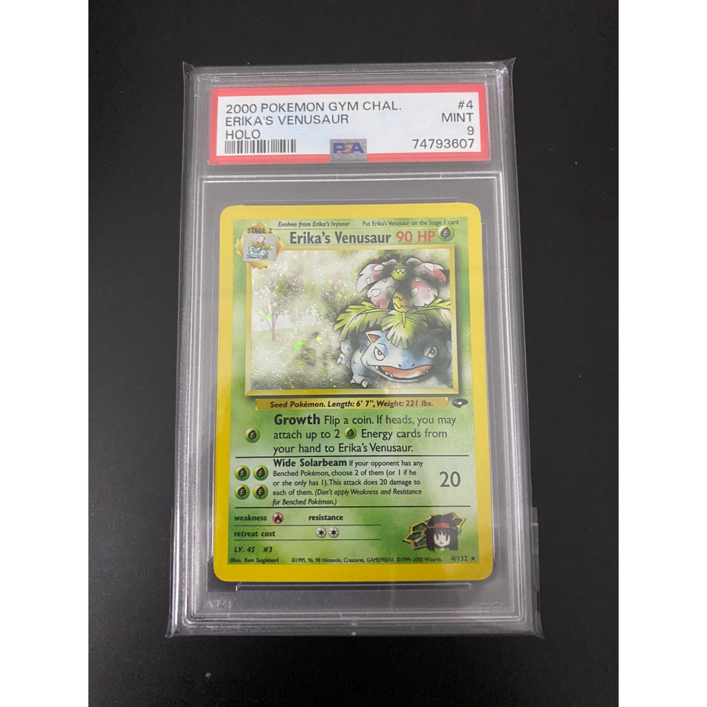 PSA 9 Pokemon TCG - Erika's Venusaur - 4/132 - Holo Unlimited | Shopee ...
