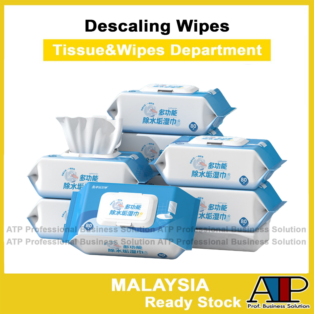 Tisu Tandas 🧻 [80pcs] Descaling Wipes Multifunction Wipes Bathroom ...