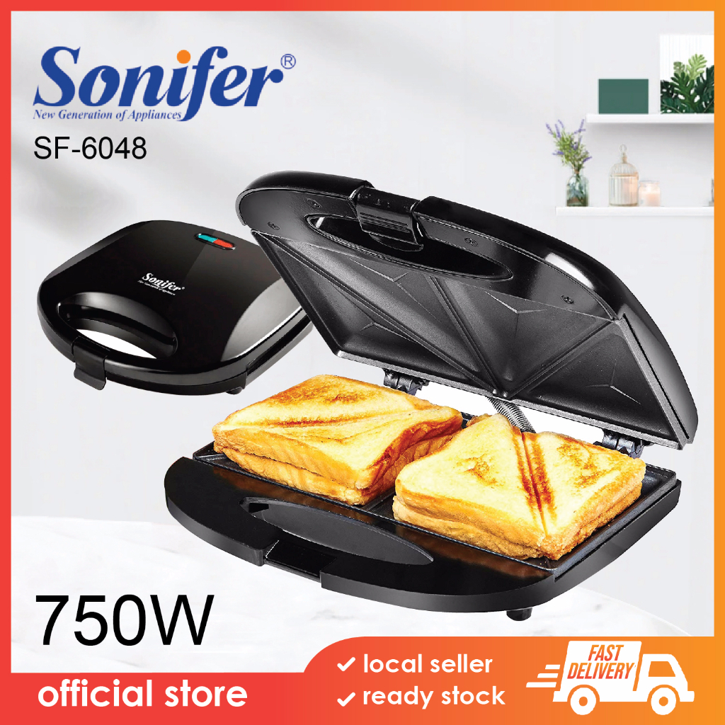 SONIFER SF-6048 Electric Sandwich Maker Toaster Grill Non Stick ...